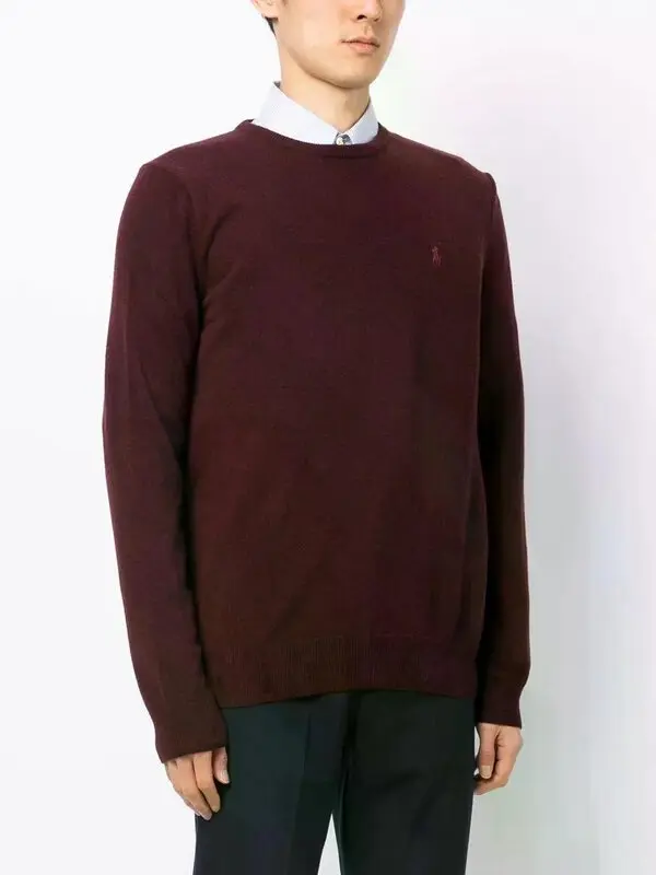 Polo Ralph Lauren Crew Neck Fine Knit Jumper - Red