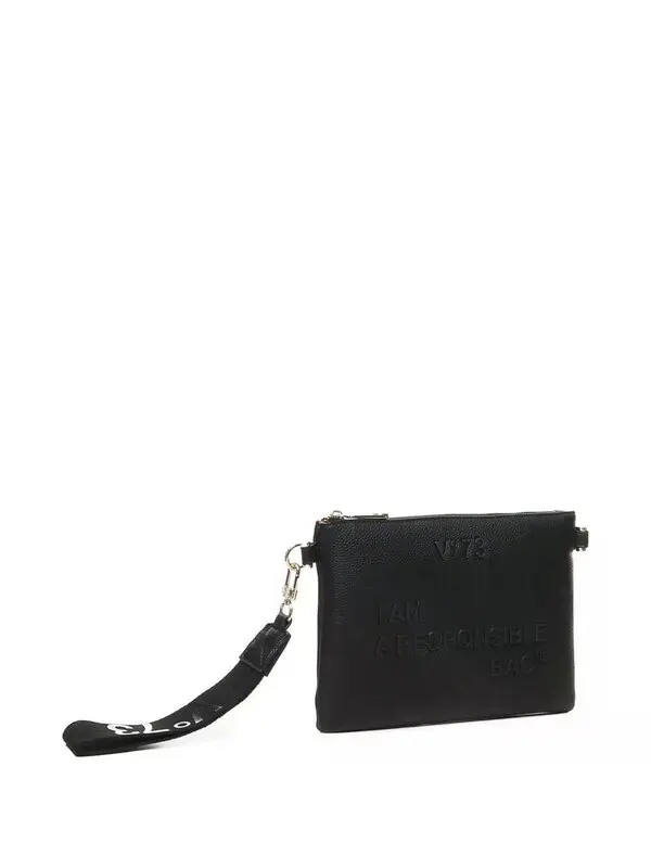 V°73 Branded-strap Clutch Bag