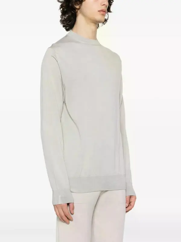 Eleventy Crew Neck Wool-silk Blend Jumper