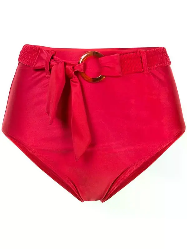 DUSKII High-waisted Bikini Bottoms - Red