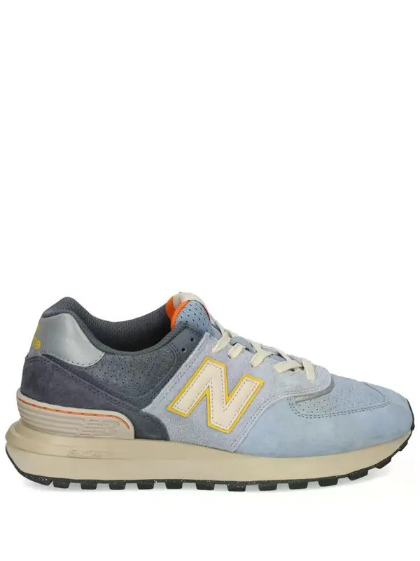 NEW BALANCE 574 Panelled Lace-up Sneakers - Blue