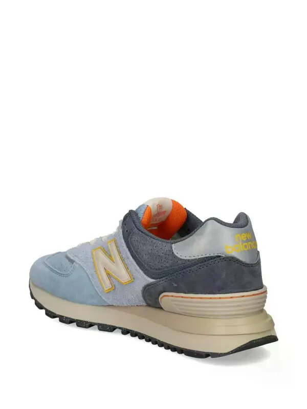 NEW BALANCE 574 Panelled Lace-up Sneakers - Blue