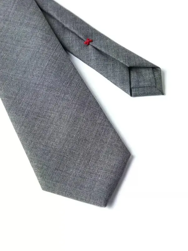 Brunello Cucinelli Virgin Wool Neck Tie - Grey
