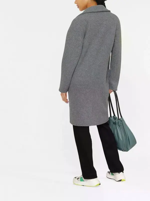 Emporio Armani Double-breasted Virgin Wool Coat