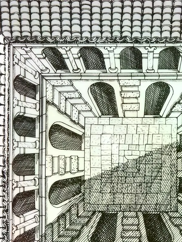FORNASETTI Architettura Plate