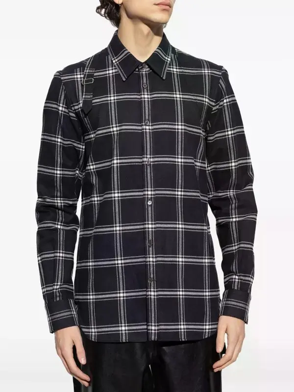 Alexander McQueen Plaid Harness Shirt