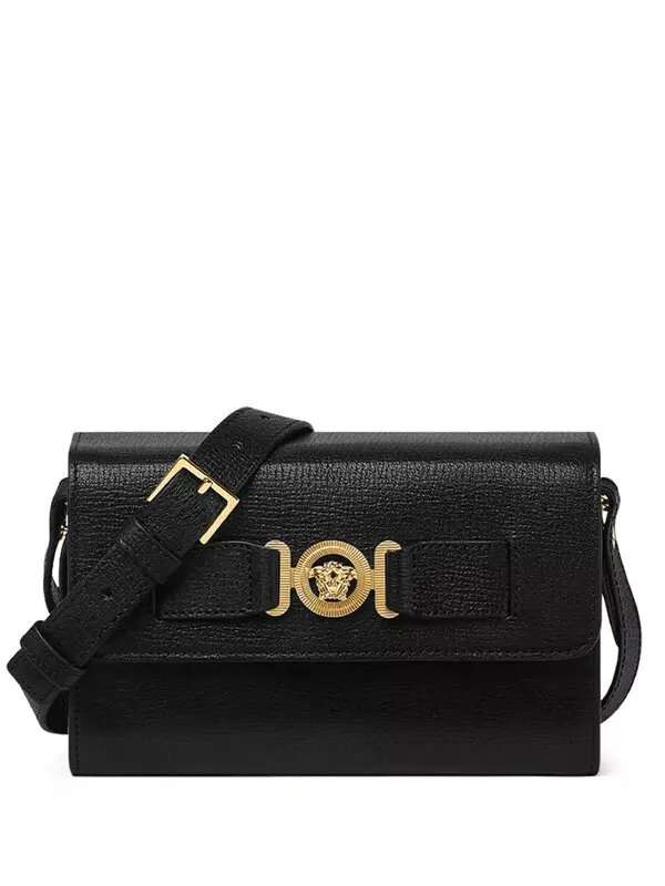 Versace Medusa Biggie Messenger Bag - Black