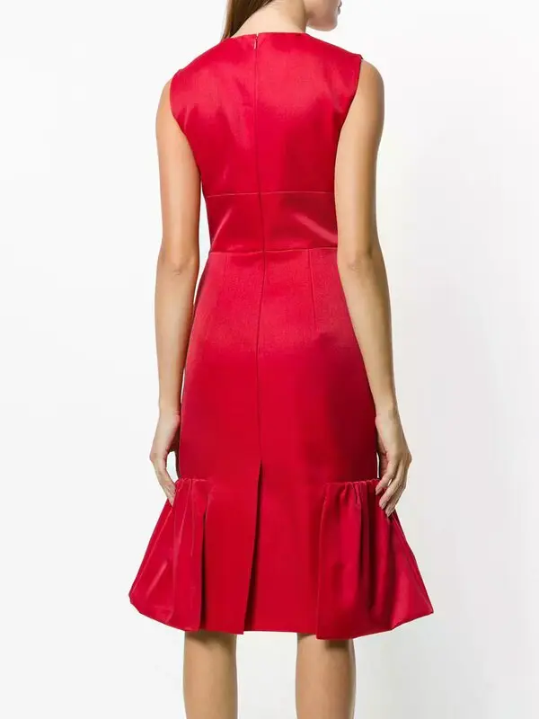 Prada Tulip Gathered Detail Dress