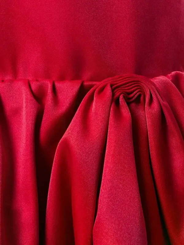 Prada Tulip Gathered Detail Dress