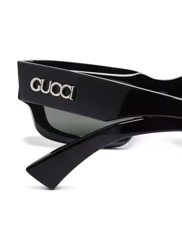 Gucci Rectangle-frame Sunglasses - Black