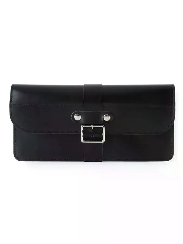 Comme Des Garçons Buckled Leather Wallet - Black
