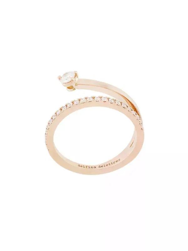 Delfina Delettrez 18kt Champagne Gold Marry Me Diamond Ring - Metallic