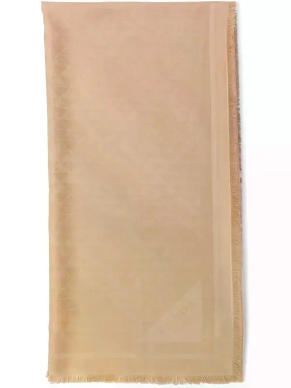 Prada Symbole Logo-jacquard Scarf - Neutrals