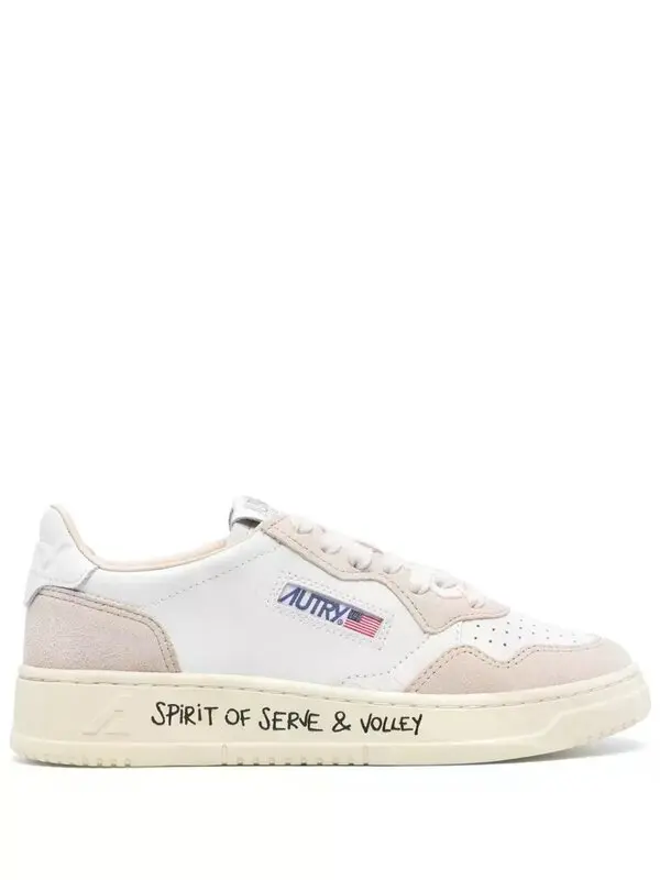 AUTRY Medalist Leather Sneakers - Neutrals