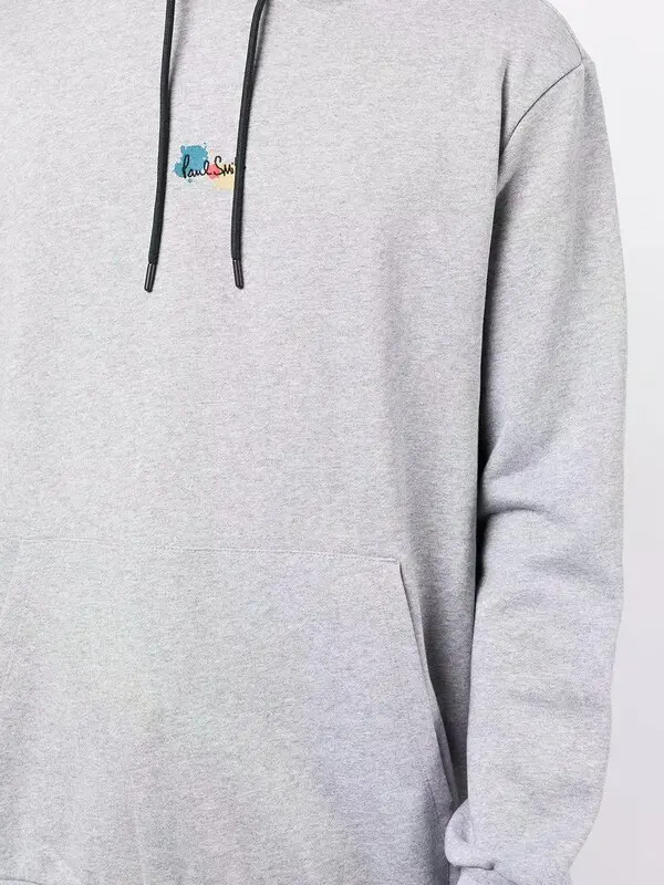 Paul Smith Paint-splatter Logo-print Hoodie
