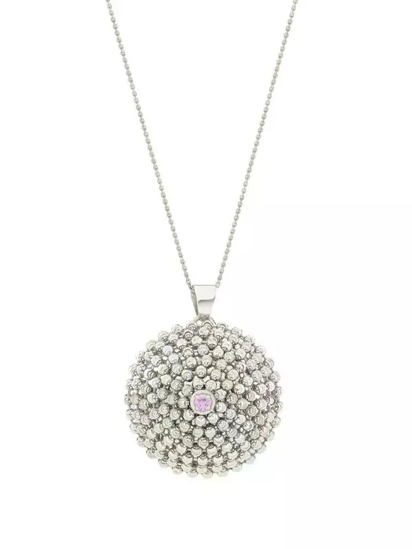 OFFICINA BERNARDI 18kt White Gold Mimosa Sapphire Necklace - Silver