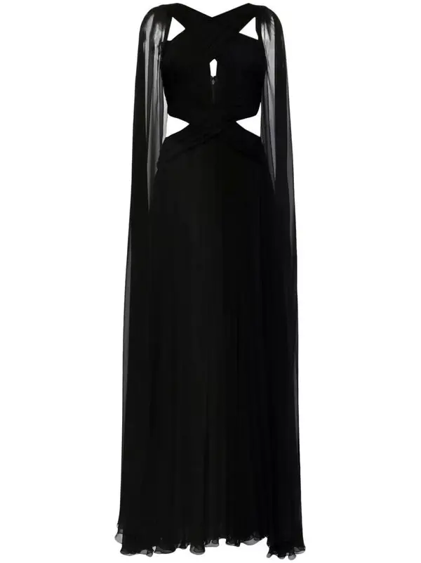 Zuhair Murad Silk-chiffon Cape Gown
