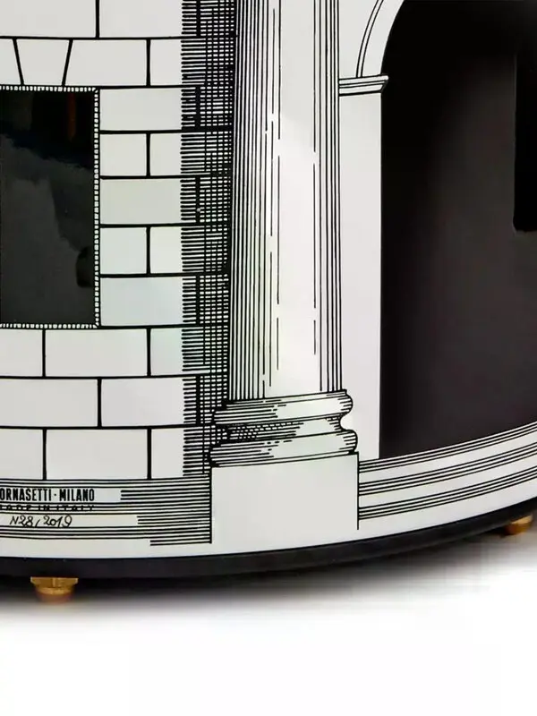 FORNASETTI Castle-print Paper Basket