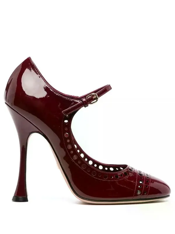 Giambattista Valli 110mm Cut-out Patent Pumps