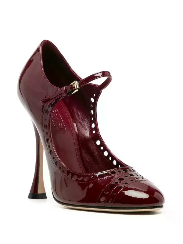 Giambattista Valli 110mm Cut-out Patent Pumps