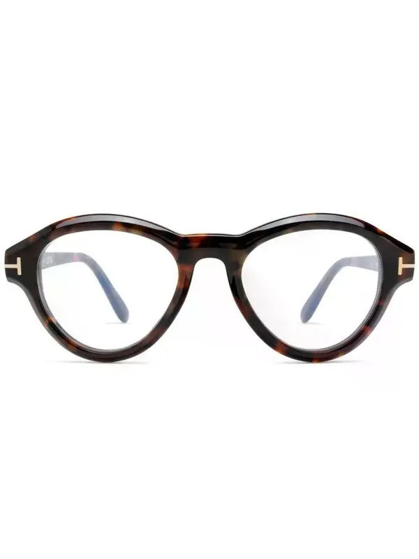 TOM FORD Round-frame Glasses - Brown