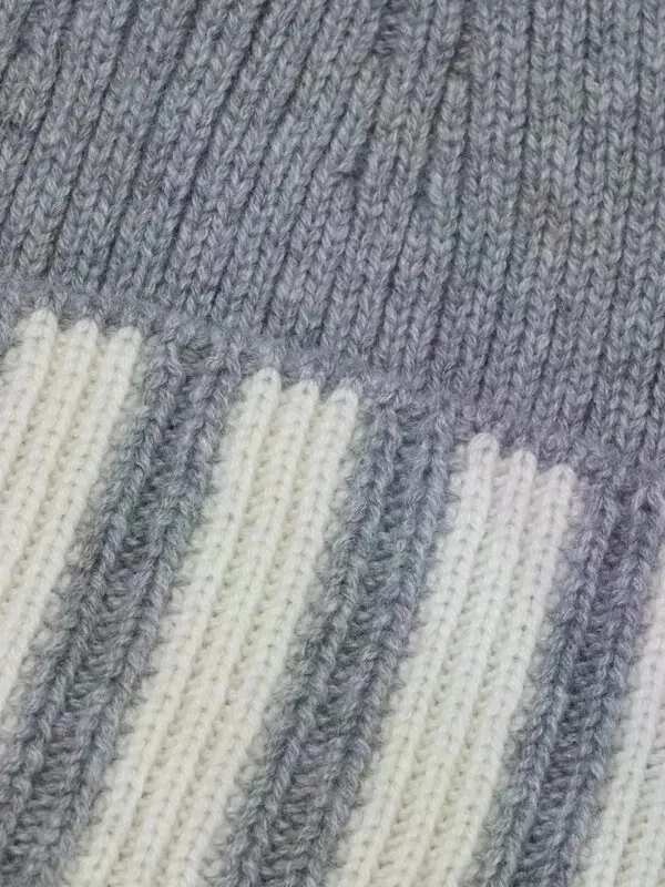 Thom Browne 4-bar Ribbed Beanie