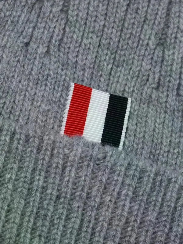 Thom Browne 4-bar Ribbed Beanie