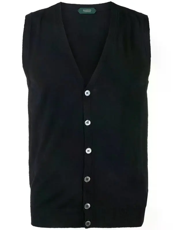ZANONE V-neck Knit Vest