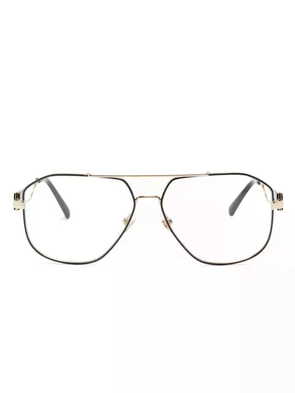 Versace Medusa Head Pilot-frame Glasses - Black