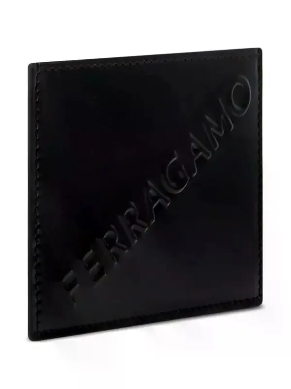 FERRAGAMO Logo-embossed Leather Cardholder