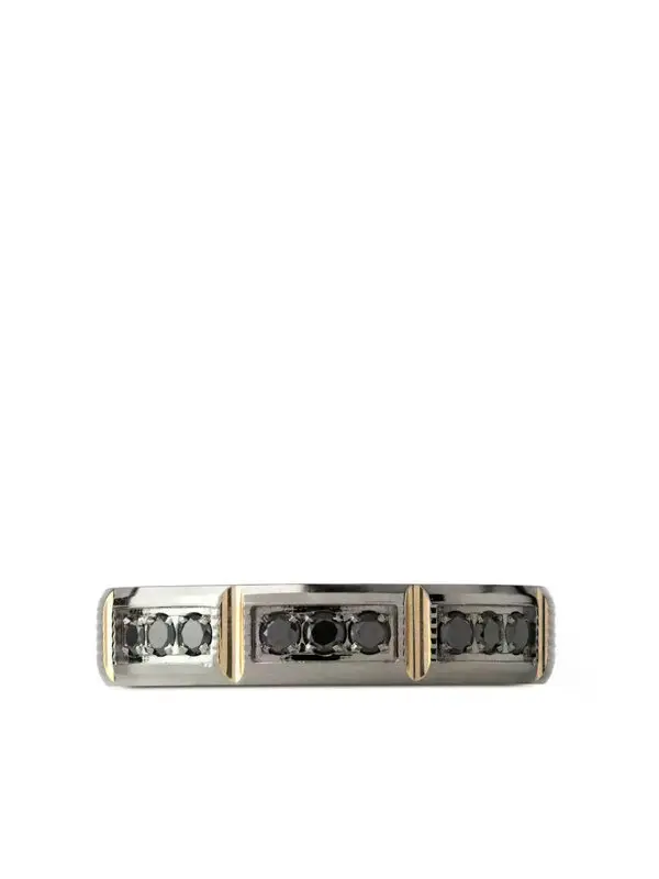 OFFICINA BERNARDI 18kt Gold And Diamond Ring - Silver