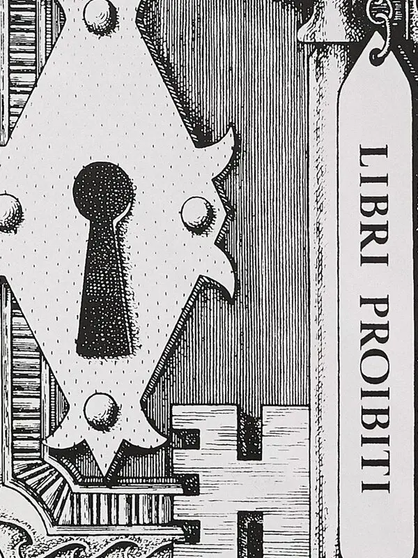 FORNASETTI Libri Proibiti Bookends