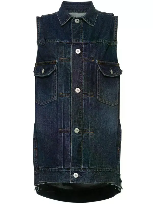 Sacai Sleeveless Denim Gilet