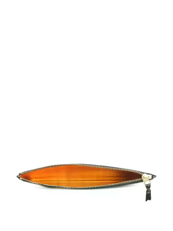Comme Des Garçons Logo-debossed Leather Clutch