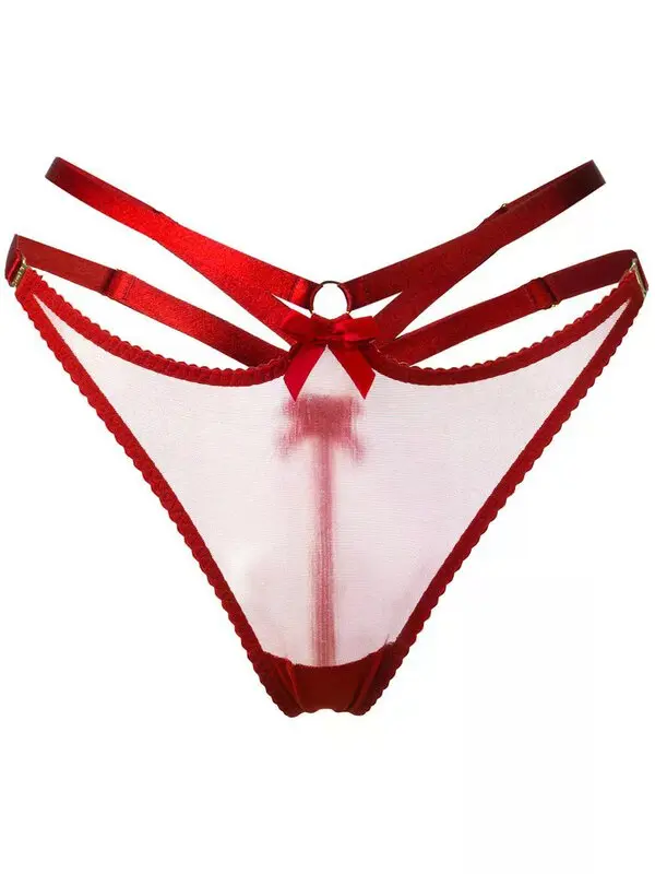 BORDELLE Harness Thong - Red