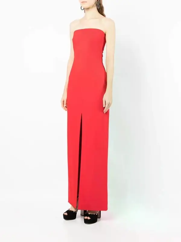 Solace London Strapless Maxi Dress - Red