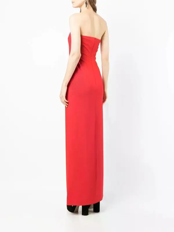 Solace London Strapless Maxi Dress - Red