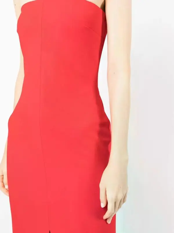 Solace London Strapless Maxi Dress - Red