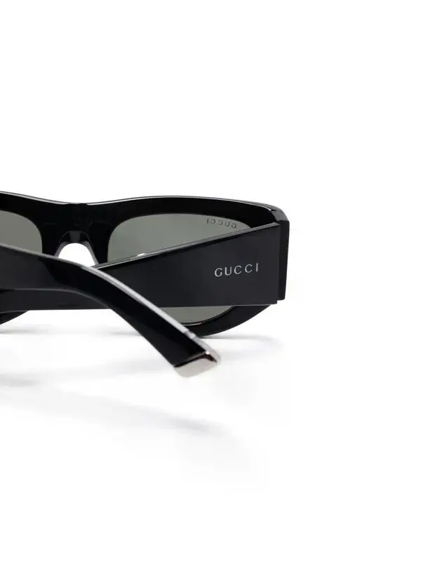 Gucci Geometric Frame Sunglasses - Black