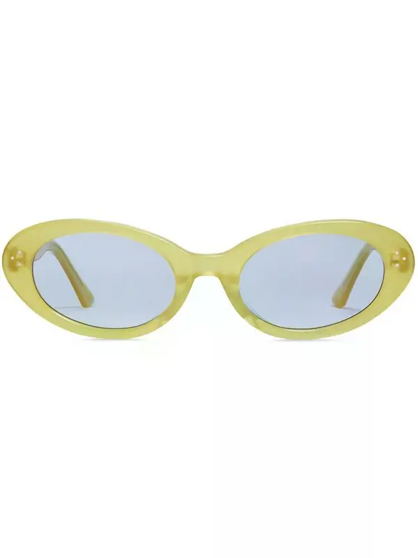 GENTLE MONSTER Transparent Oval Sunglasses - Green