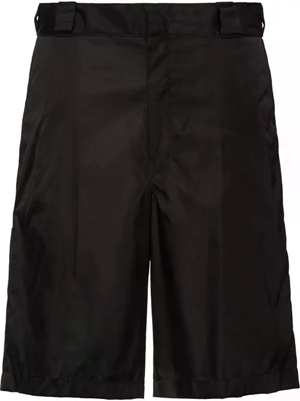 Prada Wide-leg Nylon Gabardine Bermuda Shorts