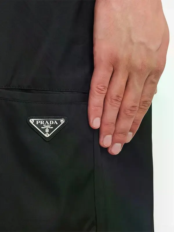 Prada Wide-leg Nylon Gabardine Bermuda Shorts