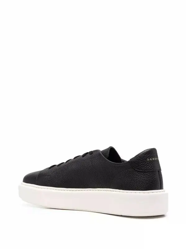 HENDERSON BARACCO Pebbled Low-top Sneakers - Black