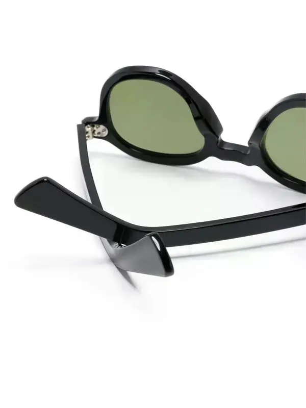 LESCA Clay Pantos-frame Sunglasses - Black