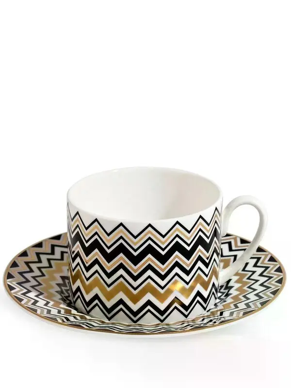 Missoni Zig Zag Teacup Set - White