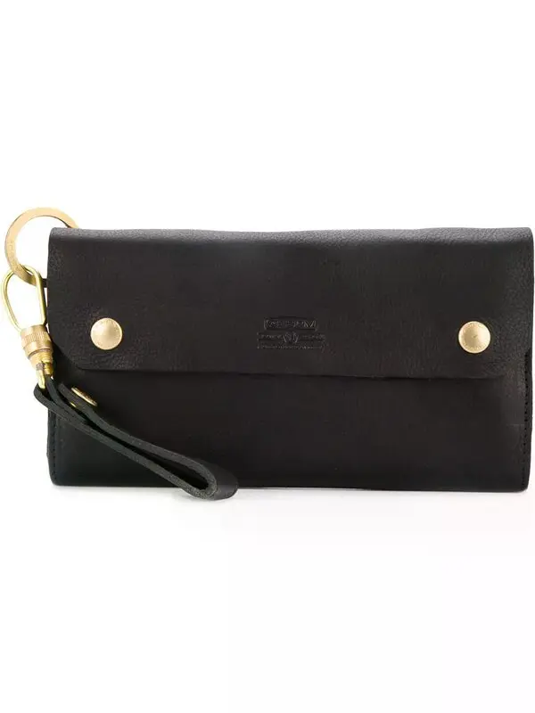 AS2OV Oiled Shrink Long Wallet - Black