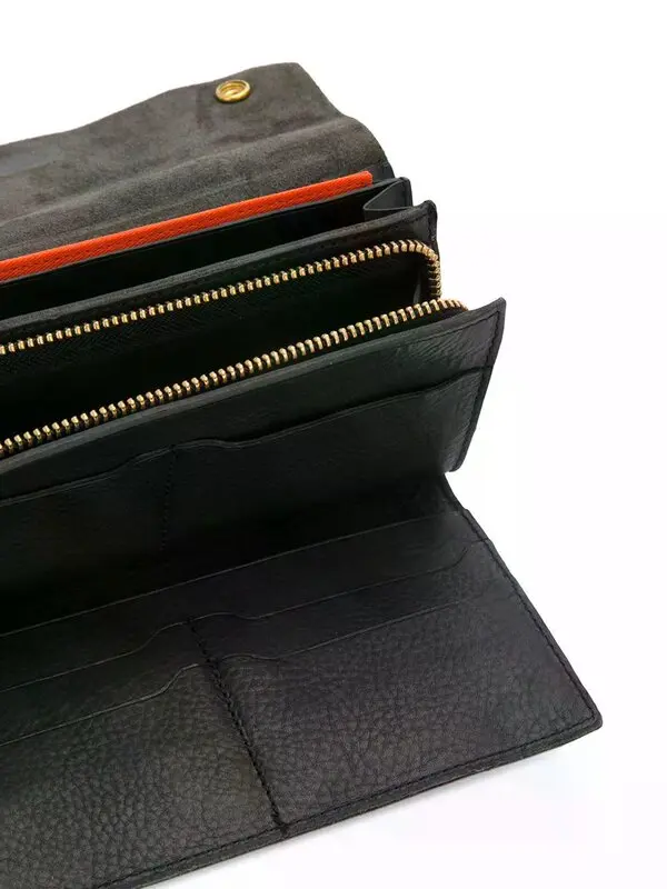 AS2OV Oiled Shrink Long Wallet - Black