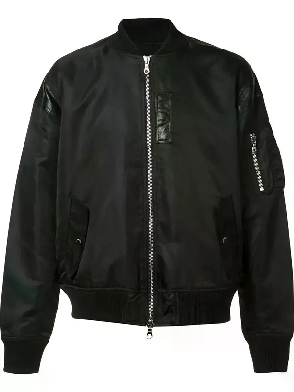 MOSTLY HEARD RARELY SEEN Leather Detailing Bomber Jacket