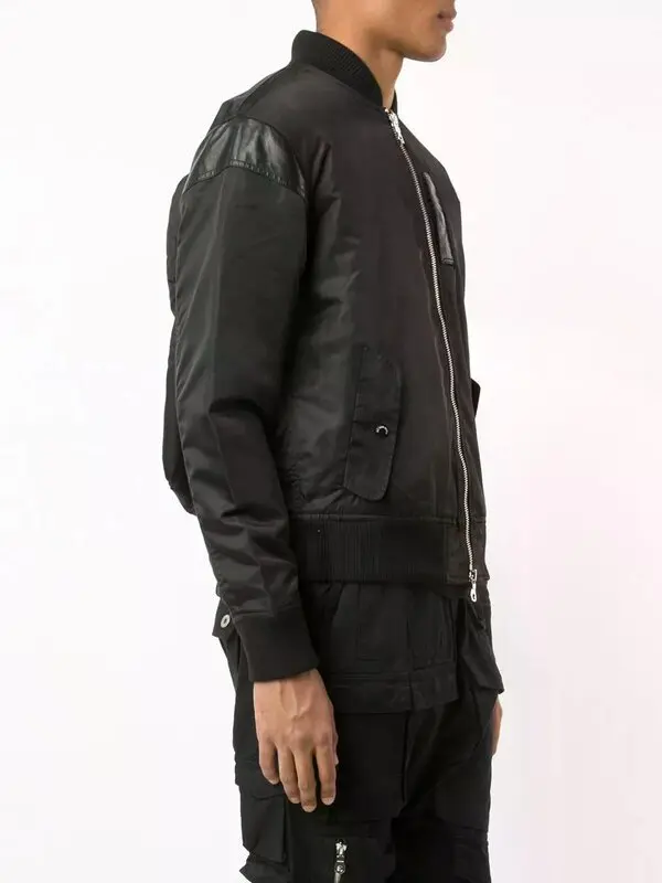 MOSTLY HEARD RARELY SEEN Leather Detailing Bomber Jacket
