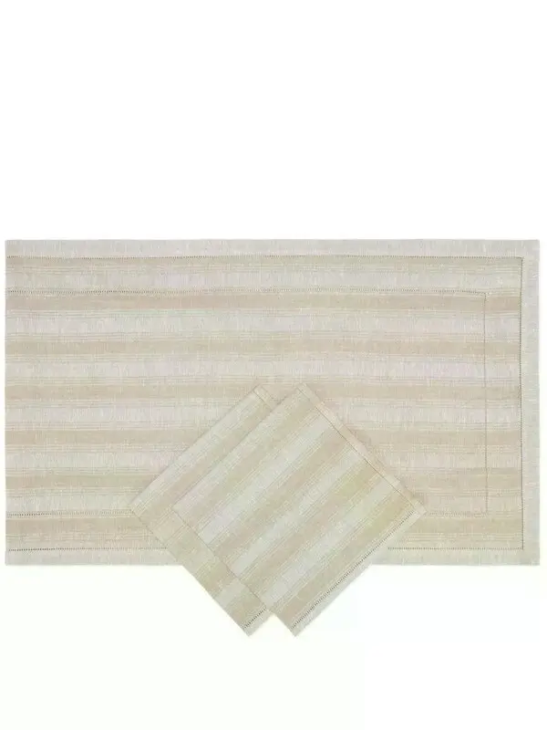 Brunello Cucinelli Placemat And Napkin Set - Neutrals
